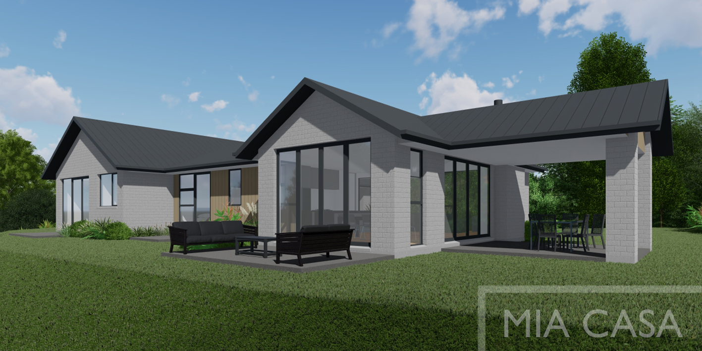 Stoneridge House Design: Modern 269m2 L-Shaped Home with Luxurious Features